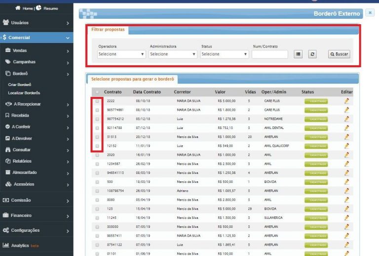 Como emitir o Borderô Externo – Ajuda AgenciaLink.Com