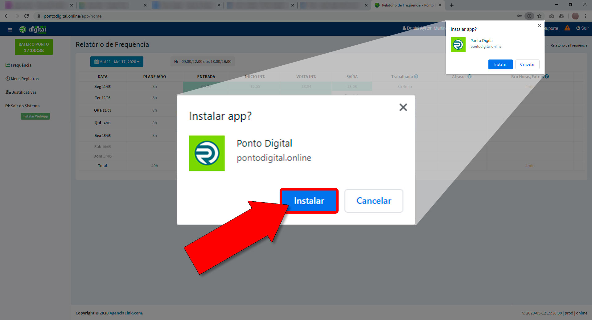 Como instalar o Ponto Digital – Ajuda AgenciaLink.Com