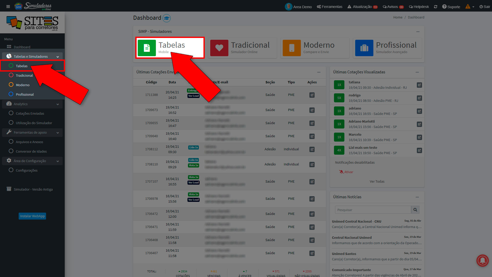 Como utilizar o SIMP Tabelas – Ajuda AgenciaLink.Com
