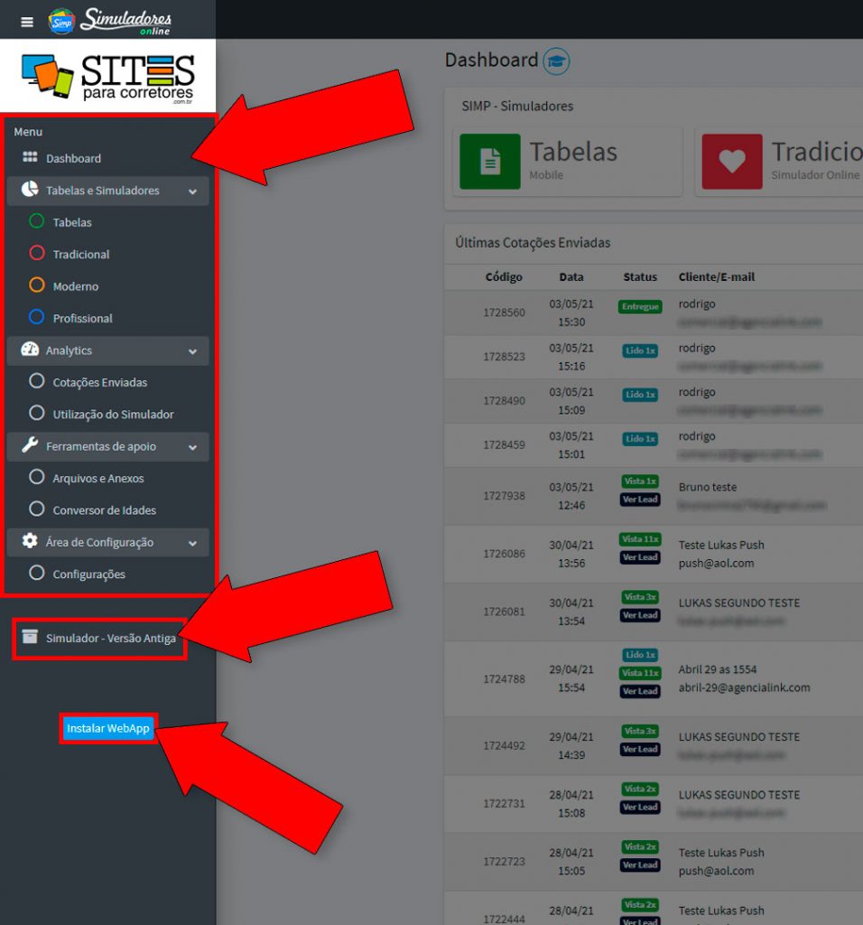 Como utilizar o SIMP DashBoard – Ajuda AgenciaLink.Com